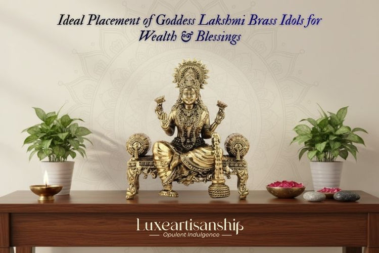 Lakshmi Brass Idol Placement for Wealth & Blessings