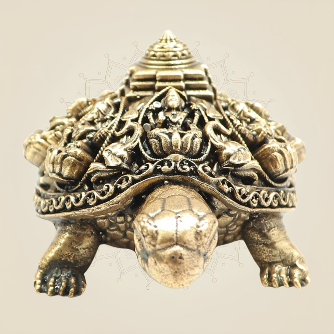 Brass Ashtalakshmi Shree Yantra Tortoise | Durable Décor