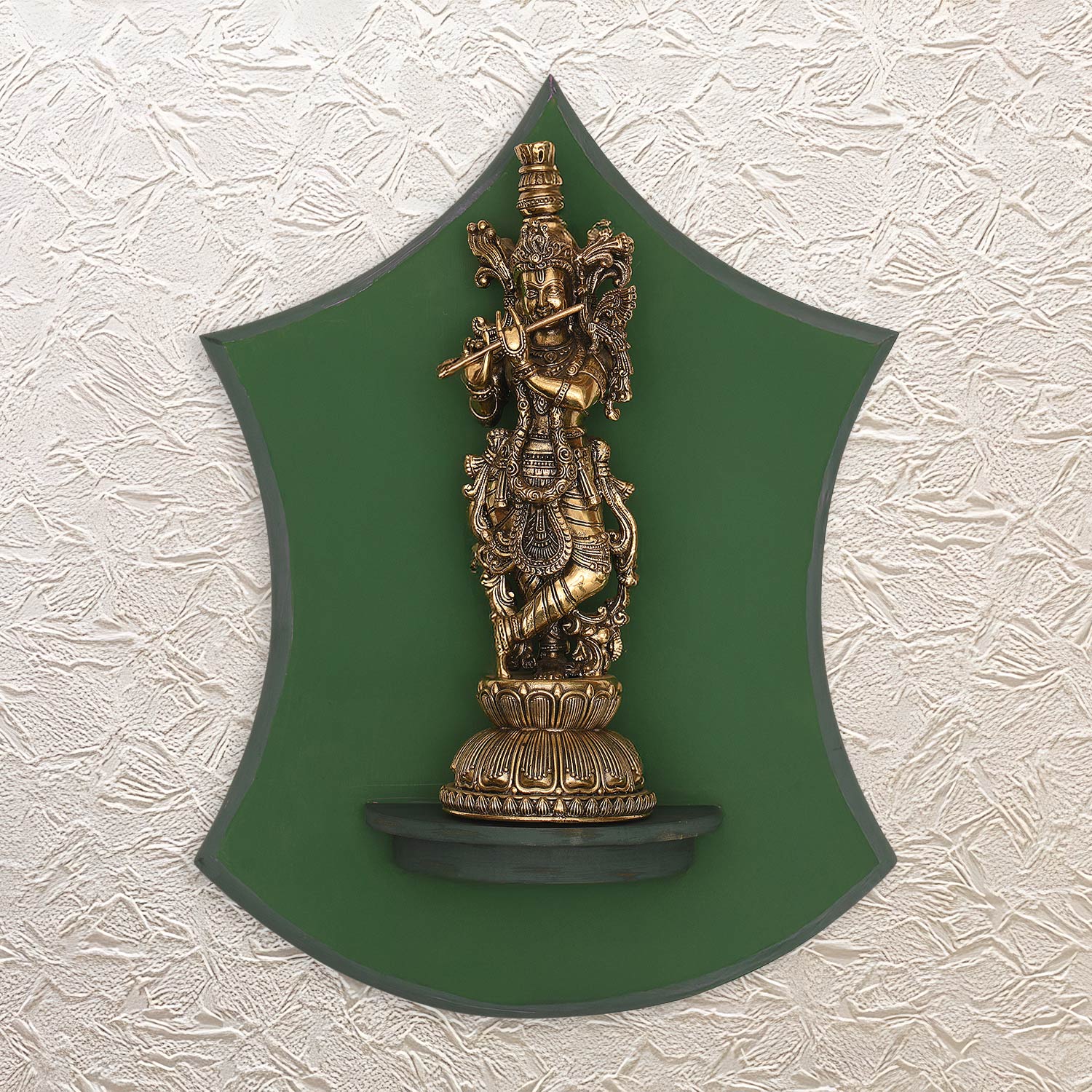 Unique Wall Frame with Brass Krishna 16" – Luxeartisanship