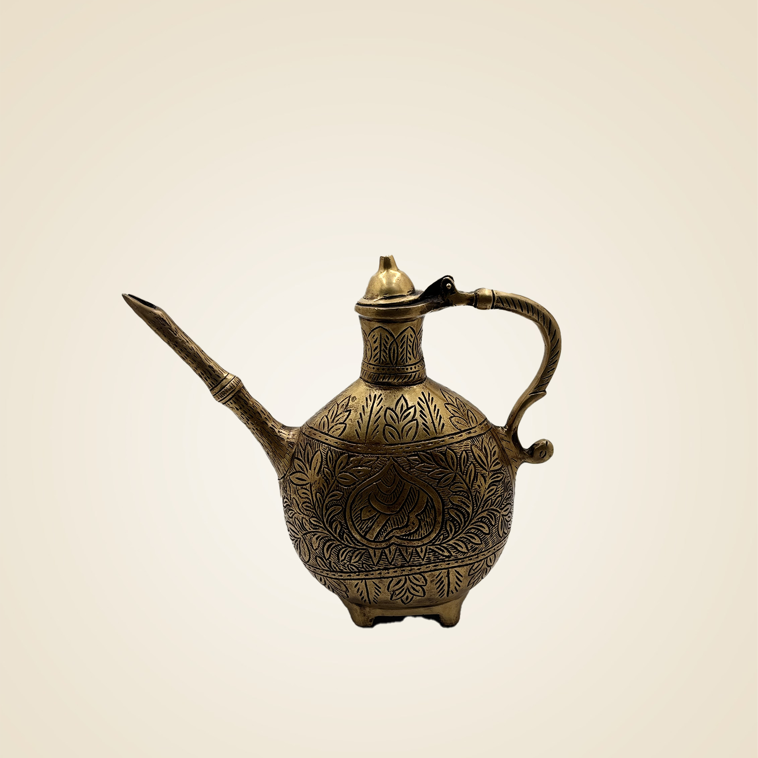 Pure Brass Engraved Surahi - Traditional Artistry – Luxeartisanship ...