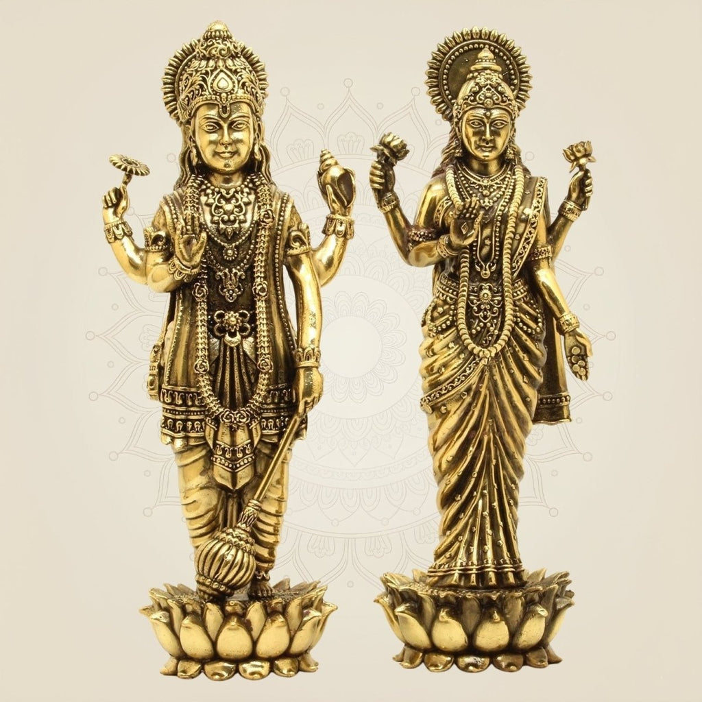 Superfine Brass Laxmi Narayan Standing Idol – Buy & Save 10%